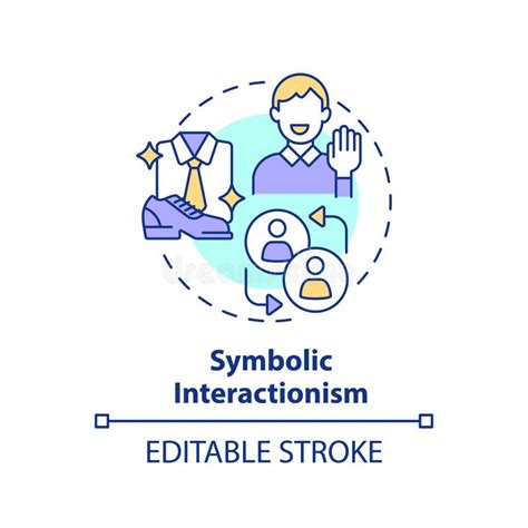 Symbolic Interactionism Multi Color Concept Icon Stock Vector Illustration Of Abstract