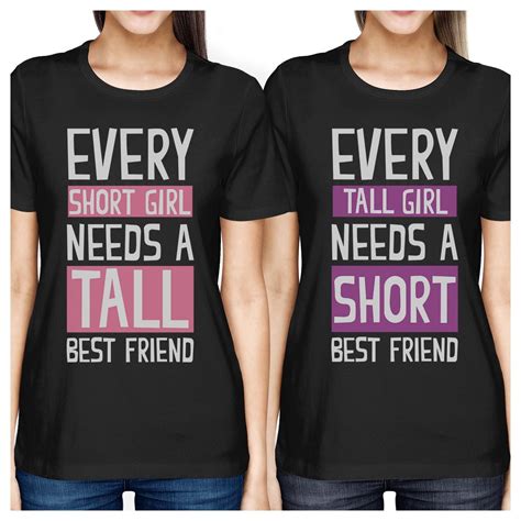 365 Printing Best Friend Shirts Short And Tall Best Friends Bff