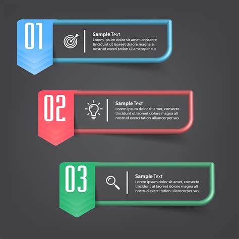 Premium Vector Modern Text Box Template Infographics Banner