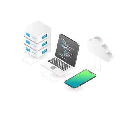 Premium Vector Cloud Server Program Language Computer