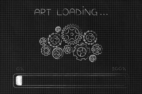 Artificial Intelligence And Deep Learning Art Loading Text With