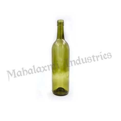 750 Ml Olive Green Wine Glass Bottle At Rs 18 Piece Industrial Area Indore Id 22367269430