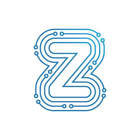 Premium Vector F Initial Letter Circuit