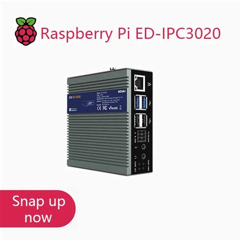 Edatec Ipc3020 Broadcom Bcm2712 High Performance Industrial Computer Based On Raspberry Pi5 With