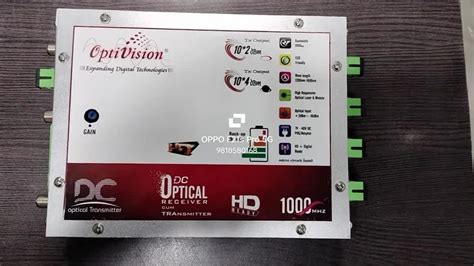 Optivision Dc Optical Transmitter 10 Dbm X 4 With Agc With Battery Backup For Cable Tv 1310nm
