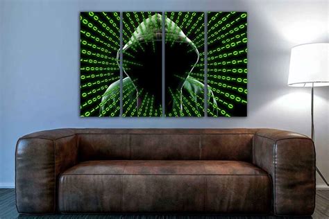 Hacker Canvas Internet Print Art Computer Science Art Etsy