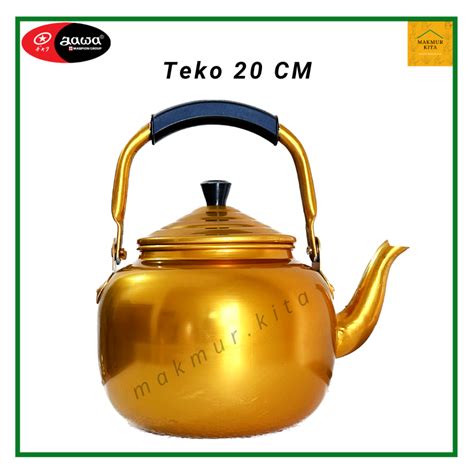 Jual Teko Emas Aluminium Jawa Maspion Teko Arab Air Zam Zam Teko Teh Fancy Gold Teko Ceret