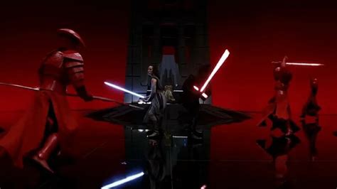 Рей и Кайло Рен против гвардейцев Звёздные Войны Последние джедаи [4k] Смотреть онлайн в