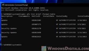 How To Check If A KB Update Is Installed In Windows