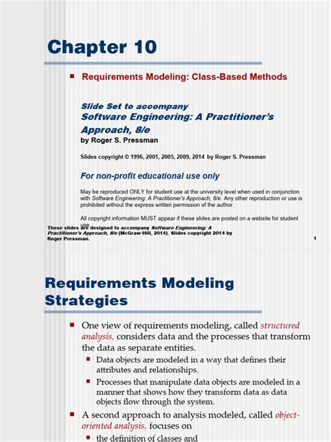 10 Requirements Modeling Classbased Methods Pdf Class Computer