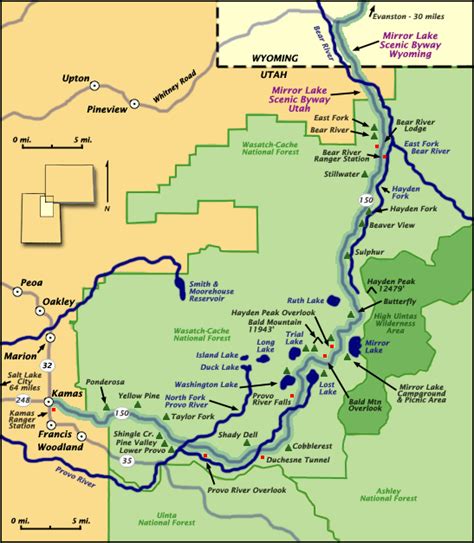 Mirror Lake Highway Mile Marker Map At Fred Morales Blog