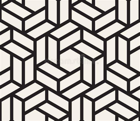 Vector Seamless Pattern Modern Stylish Abstract Texture Repeating Geometric Shapes From