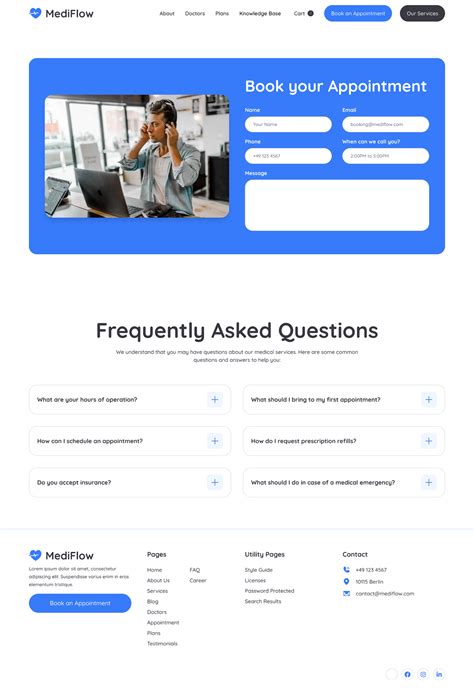 medical web design on behance