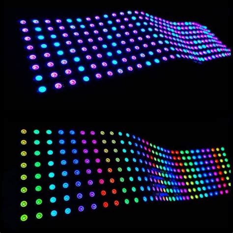 Ws2812b Matrix Dijital Esnek Ekran 8x32 Rgb Led Ayrı Ayrı Adresli
