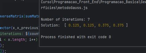 Iterative Method Implementing Matrix Term Version Of Gauss Seidel