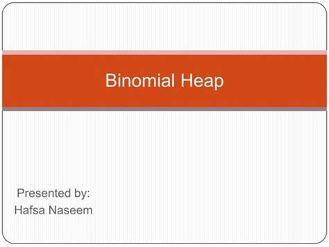 Binomial Heap Daa Ppt 2ppt