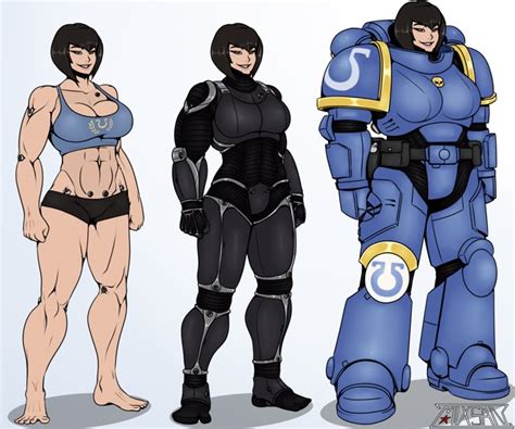 Monster Ship Space Marine Gene Seed Female Alpharius Warhammer 40000