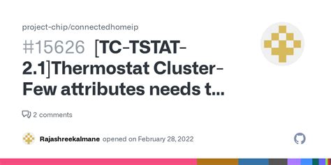 [tc tstat 2 1]thermostat cluster few attributes needs to developed in chip tool · issue 15626