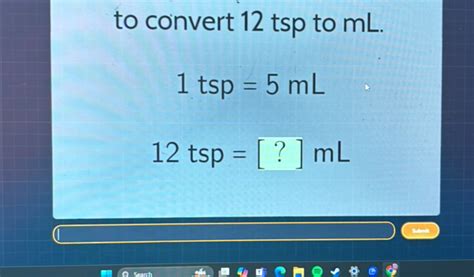 To Convert 12 Tsp To ML Aligned 1 Tsp 5 ML 12 StudyX