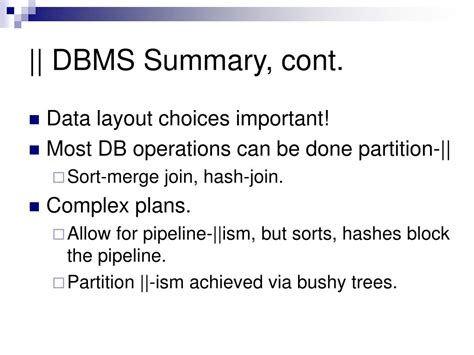 PPT Parallel DBMS PowerPoint Presentation Free Download ID