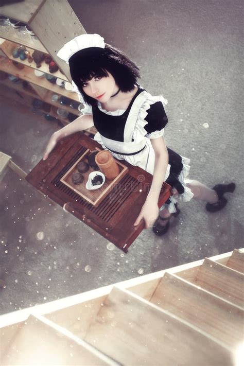 Cute Girl Maid Stock Image Image Of Dress Cosplay Fantasy