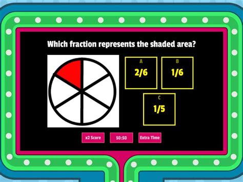 Equivalent Fractions Gameshow Quiz