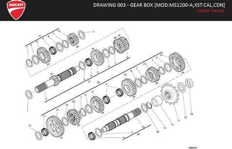 Ducati Multistrada Shim Th 1 2 Engine Drawing [mod 025147054 Cross Country Ducati