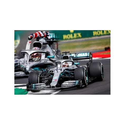 Mercedes F1 W10 Eq Power 44 F1 Winner With Flag Angleterre 2019 Lewis