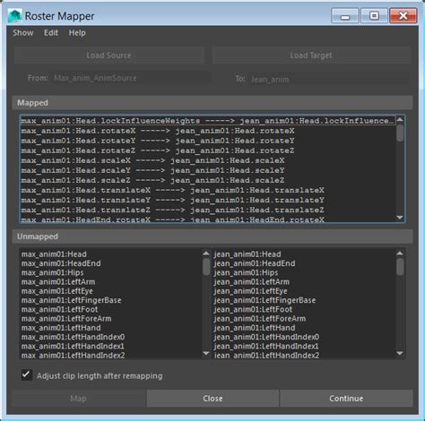 Remap Animation With An Animation Source