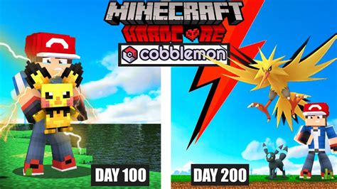 Survive 200 Days In Cobblemon Only Legendry Pokemon Youtube