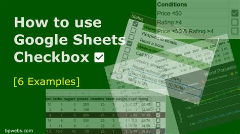 Google Sheets Checkbox How To Make Your Sheets More Interactive