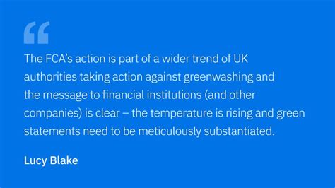 Lucy Blake Reacts To Fca Anti Greenwashing Guidance Lucy Blake