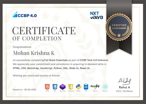 Ccbp Nxtwave Softwareengineer Frontenddeveloper Mohan Krishna K 20 Comments