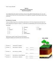 AGRI 101 Module6 Assignment Soils Docx Pdf Name Jocelyn Beoletto AGRI 101 Natural Resource