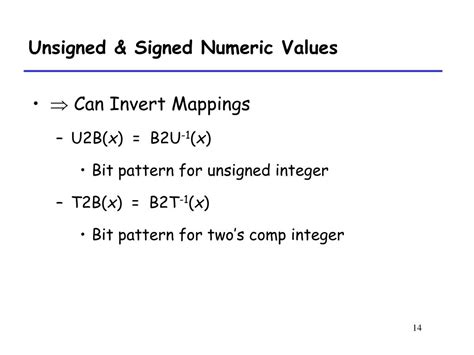 Ppt Integer Representations Powerpoint Presentation Free Download