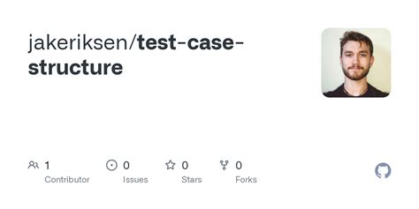 github jakeriksen test case structure