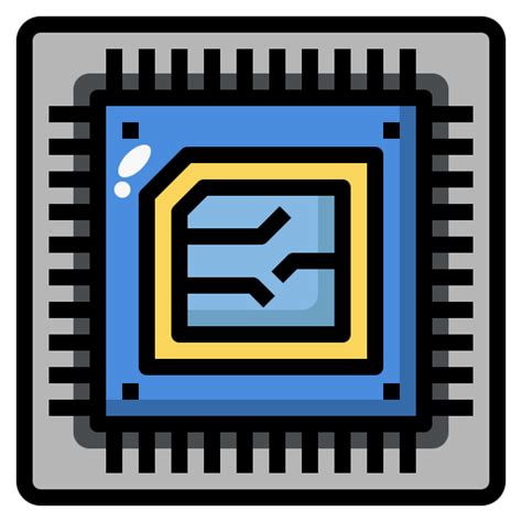 Microchip Generic Outline Color Icon