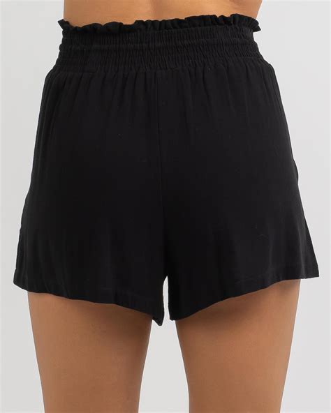 Shop Mooloola Mackenzie Shorts In Black Fast Shipping Easy Returns City Beach Australia