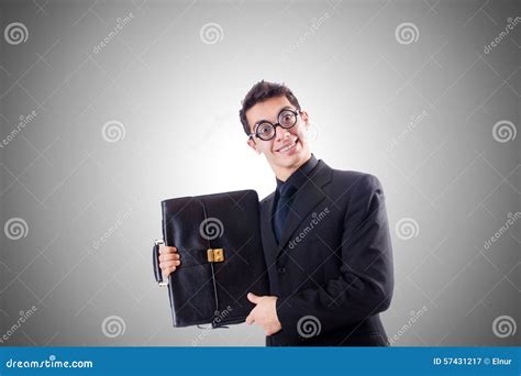 Nerd Businessman Isolated On White Stock Image Image Of Emotion Expressive