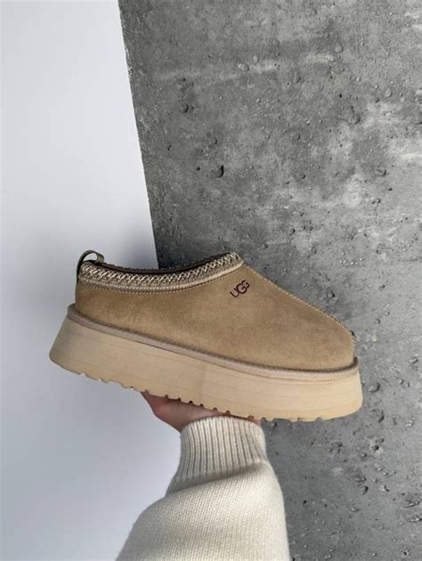 Жіночі капці Ugg Tazz Platform Mustard Seed — ціна 3600 грн у каталозі Уггі Купити жіночі речі