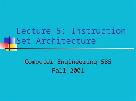 Ppt Lecture 5 Instruction Set Architecture Dokumen Tips