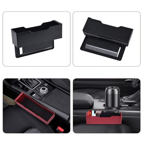 Car Seat Crevice Storage Box Multifunctional Removable Storage Box Long Type Gray
