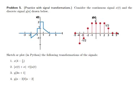 solved problem 5 practice with signal transformations