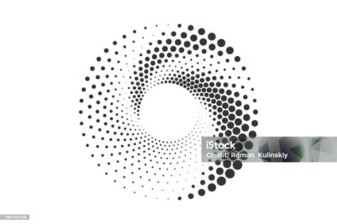 하프톤 둥근 점선 프레임 세트 프레임 로고 웹 페이지 인쇄물 포스터 템플릿을 위한 디자인 요소입니다 개념에 대한 스톡 벡터 아트 및 기타 이미지 Istock