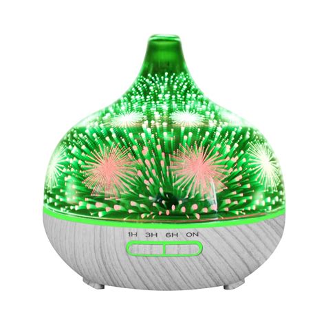 Ffenyan 3d Wood Grain Aromatherapy Diffusers Night Light U Ltrasonic