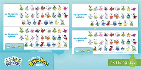 Free Alphablocks Alphabet Strip Teacher Made