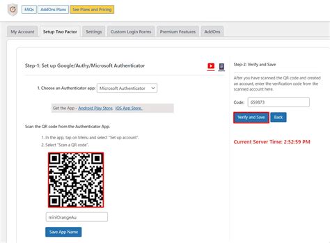 Setup Microsoft Authenticator For Two Factor Authentication Wordpress