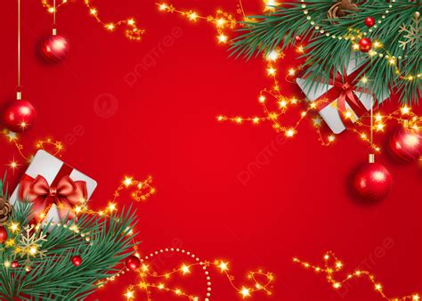 메리 크리스마스 조명 빨간색 그라데이션 배경 크리스마스 성탄절 선물 배경 일러스트 및 사진 무료 다운로드 Pngtree