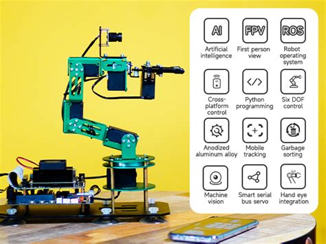 6 Dof Ai Vision Robotic Arm With Ros Python Programming Dofbot Robotshop Community