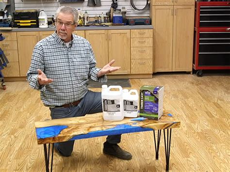 VIDEO How To Make A Live Edge And Epoxy Table Woodworking Blog Videos Plans How To